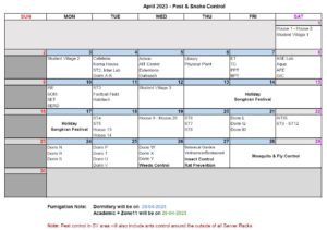 PEST-CONTROL-SCHEDULE FOR APRIL 2023 – Office of Facilities and Assets ...