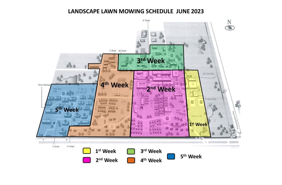 LANDSCAPE AND GROUND MAINTENANCE SCHEDULE FOR JUNE 2023 – Office of ...