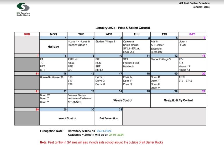 PEST-CONTROL-SCHEDULE FOR JANUARY 2024 – Office of Facilities and ...