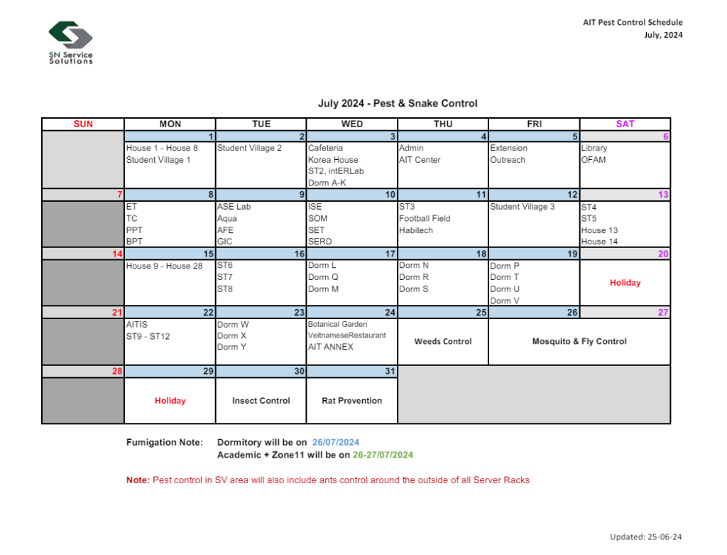 PEST-CONTROL-SCHEDULE FOR JULY 2024 – Office of Facilities and Assets ...